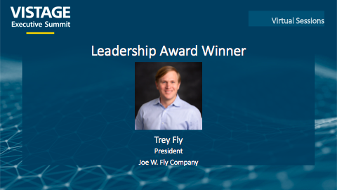 Trey Fly, CEO of Joe Fly Co. receives the 2019 Leadership from Vistage ...